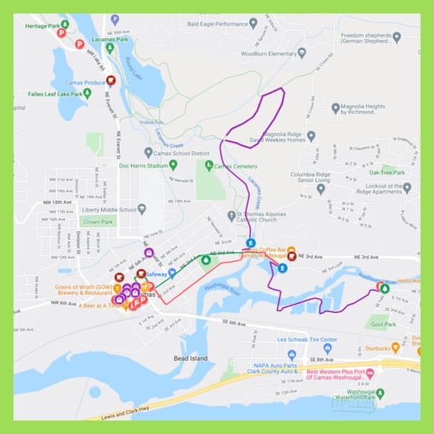 Walking Camas: Historic Downtown & Washougal River Greenway Trail